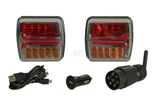 LED WIRELESS DYNAMIC LIGHTING KIT 4 FUNCTION 12V - Trailerspares.ie